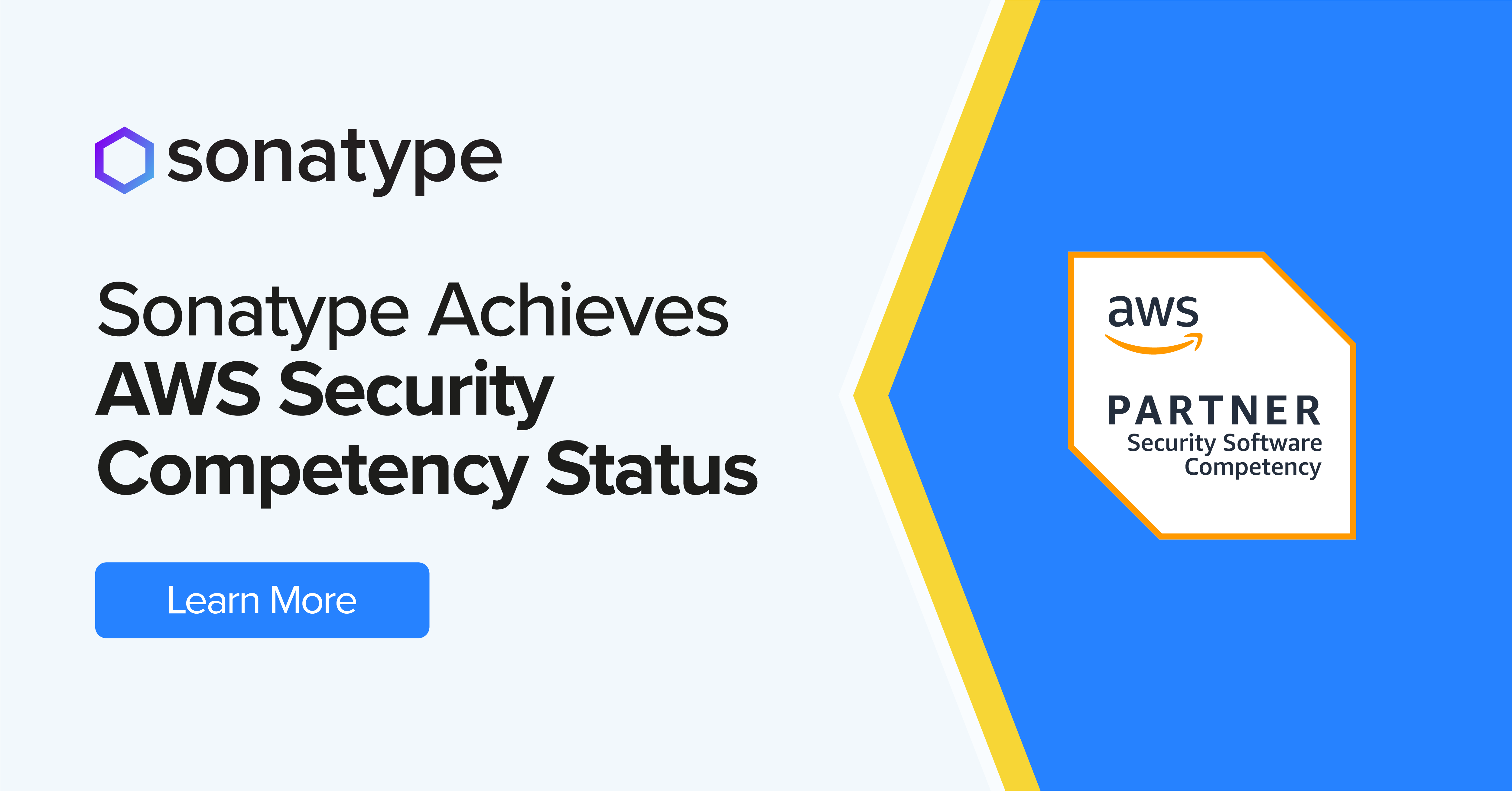 Sonatype Achieves AWS Security Competency Status